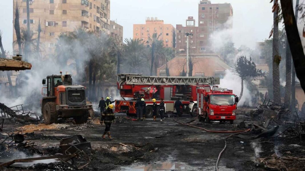 Cairo's Al-Ahram Studio Destroyed By A Huge Fire